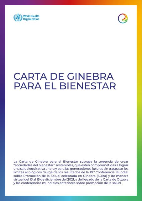 aaff health is everywhere geneva charter well bein | Verónica | uDocz