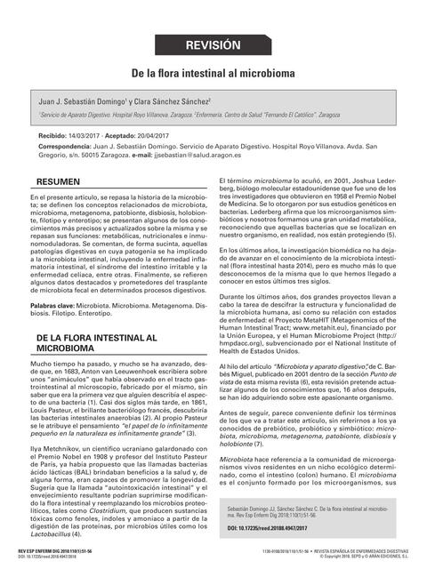 FLORA INTESTINAL A MICROBIOMA | mayyy | uDocz