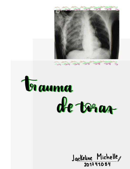 Trauma de tórax | Medi__Tips | uDocz