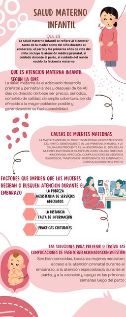 Infografía salud materno infantil | estudiante55 | uDocz