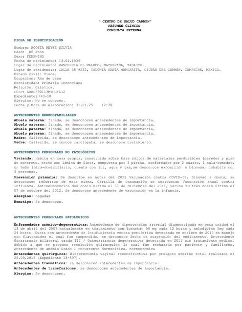 Resumen medico | Gabriel | uDocz