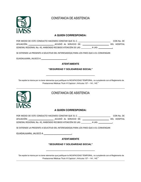 JUSTIFICANTE IMSS | ignacio rodriguez | uDocz
