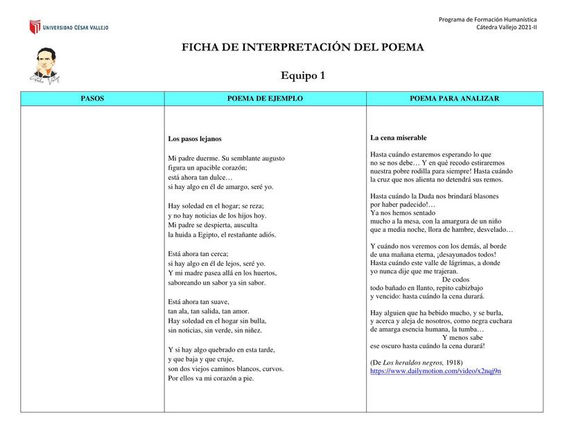 Anexo 2 FICHA DE INTERPRETACIÓN DEL POEMA | Hadde | uDocz