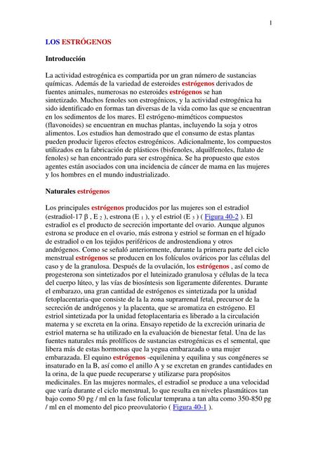 ESTROGENOS 1 | Candela E | uDocz