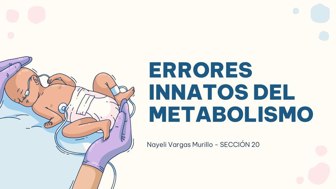 TAMIZ METABOLICO NEONATAL | Nayeli Vargas | uDocz
