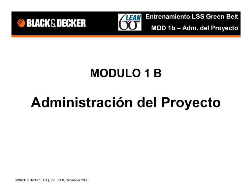 Microsoft PowerPoint LSS GB Mod 1b Project Managem | sergio ariel | uDocz