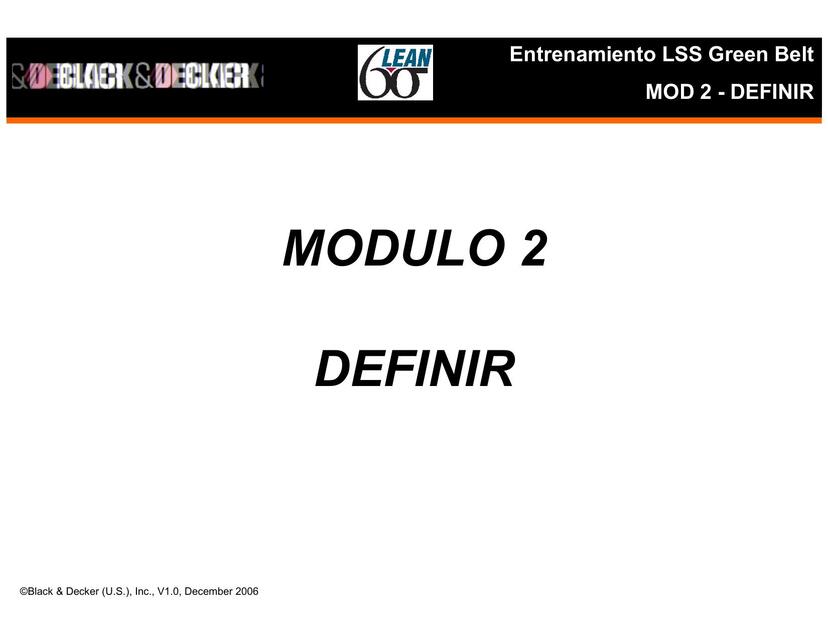 Microsoft PowerPoint LSS GB Mod 2 Define v1 0 Espa | sergio ariel | uDocz