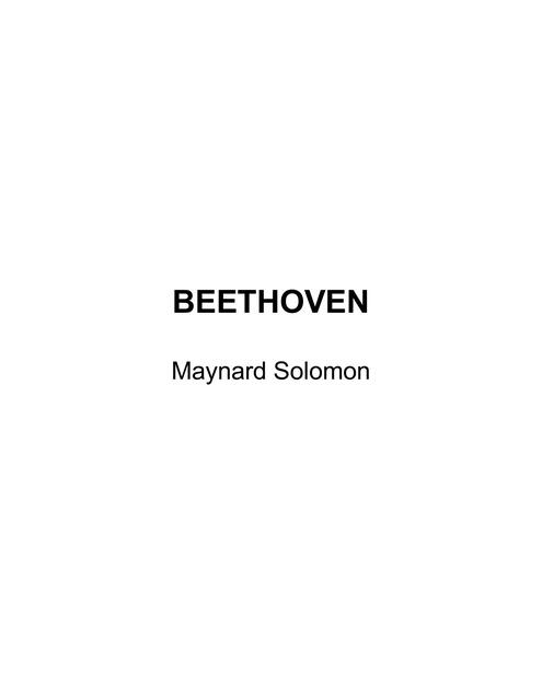 Maynard Solomon Beethoven | sergio ariel | uDocz