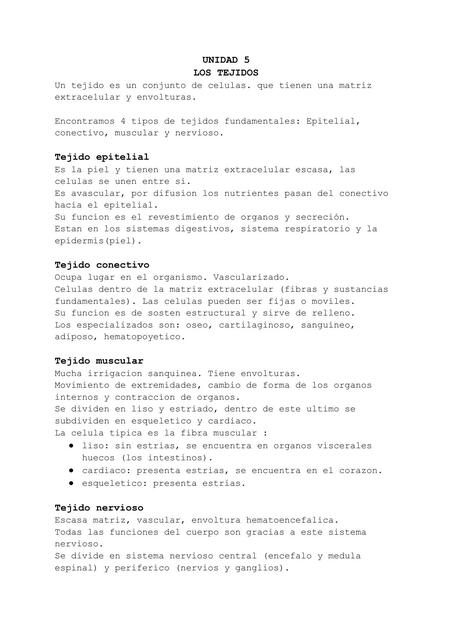 UNIDAD 5 BIOLOGIA | uDocz