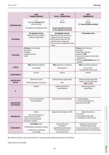 cuadro gloumerulonefritis amir | Juli Appendino | uDocz