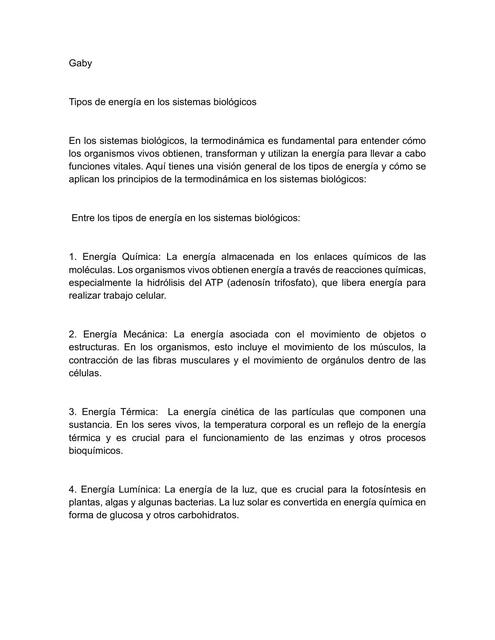 Tipos de energia | GABRIELA | uDocz