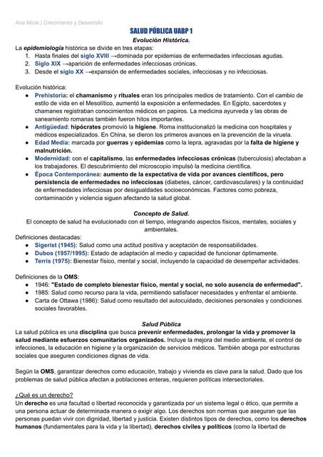 SALUD PÚBLICA UABP 1 CyD | Ana | uDocz