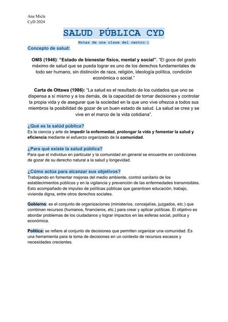 Salud Pública | uDocz