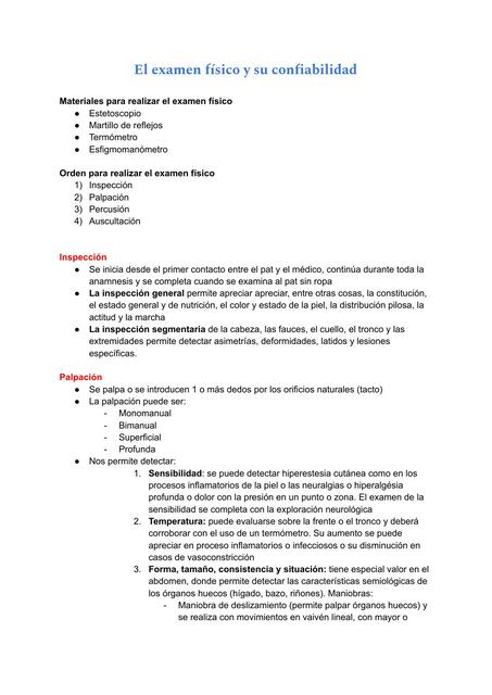 Examen físico LIBRO ARGENTE | NIKOLE SOTO HERNANDEZ | uDocz