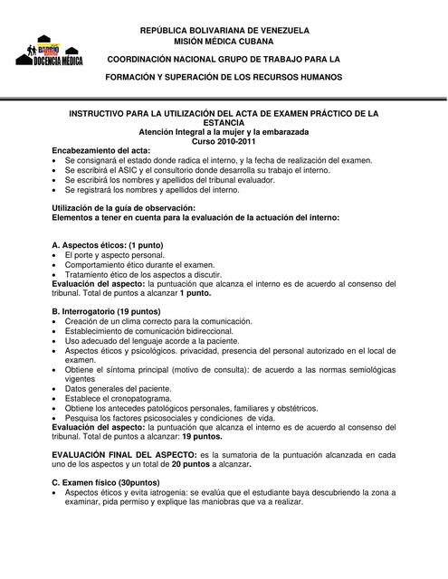 Instructivo para el llenado de la guía de observac | Dayana | uDocz