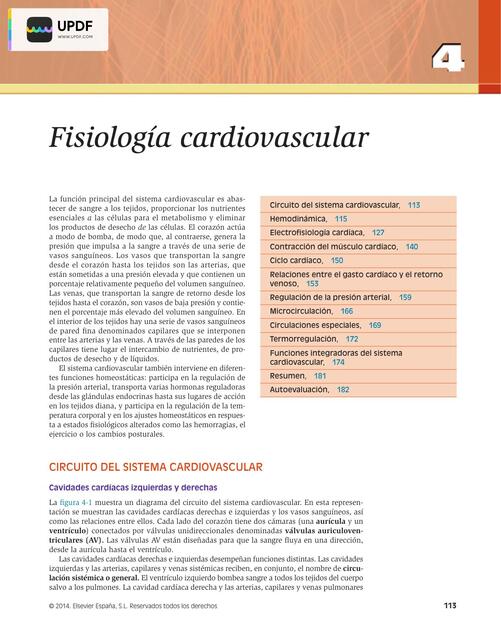 Fisiologia cardiovascular | manuela | uDocz