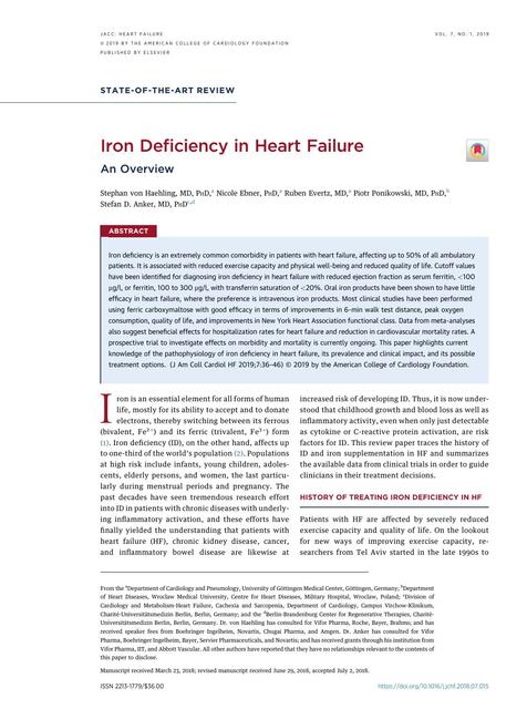 IRON DEFICIENCY IN HF | Daniel | uDocz