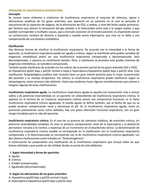 SÍNDROME DE INSUFICIENCIA RESPIRATORIA | Chabelis | uDocz