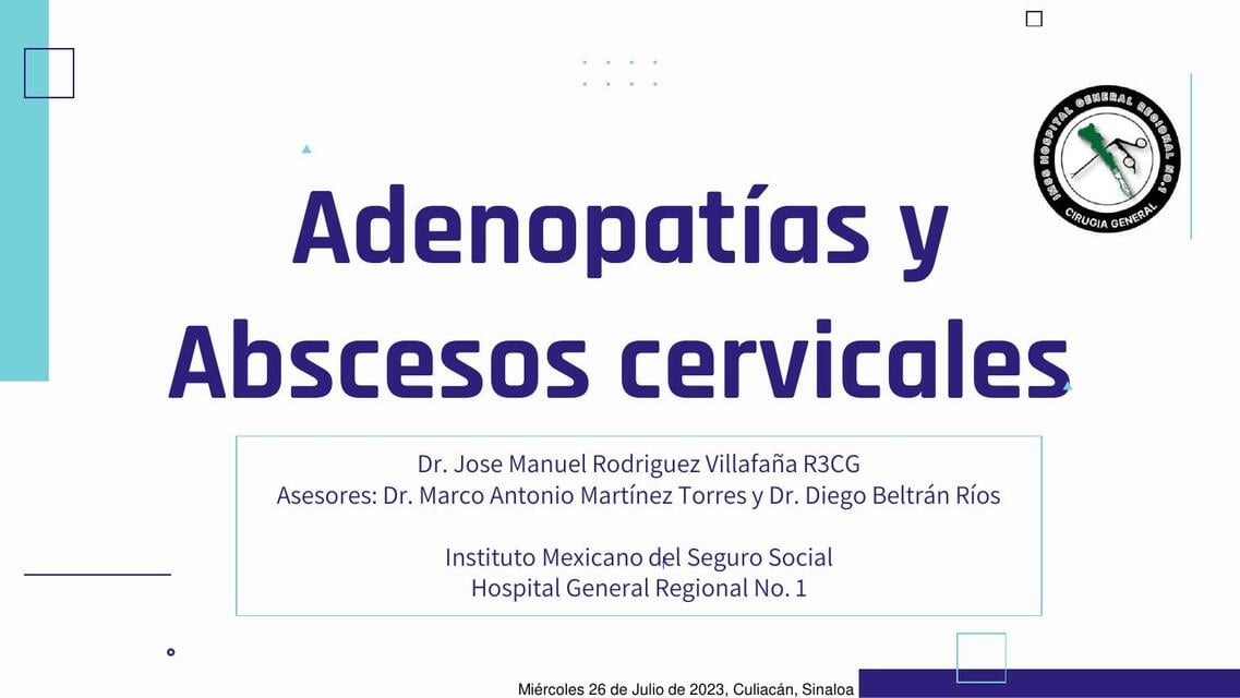 Adenopatias y abscesos cervicales | José Manuel | uDocz
