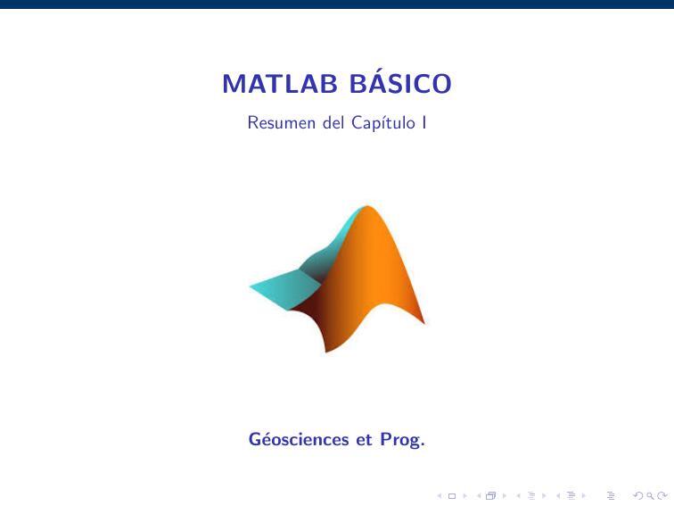 MATLAB Resumen Capitulo I | Michel Antonio Robles Villalva | uDocz