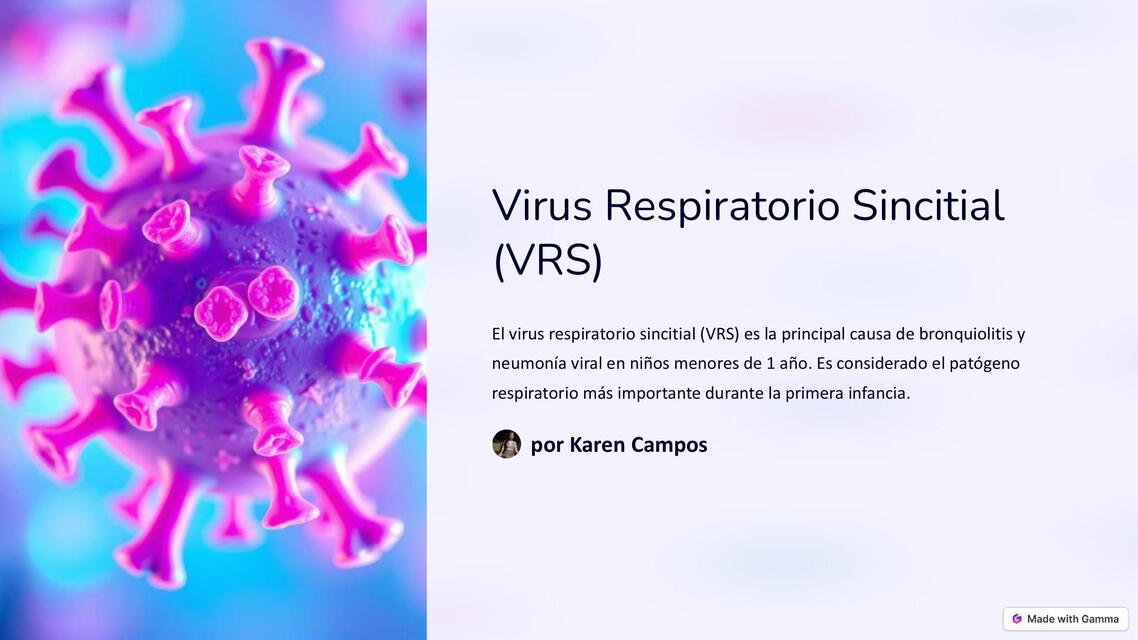 Virus Respiratorio Sincitial VRS | KDC | uDocz