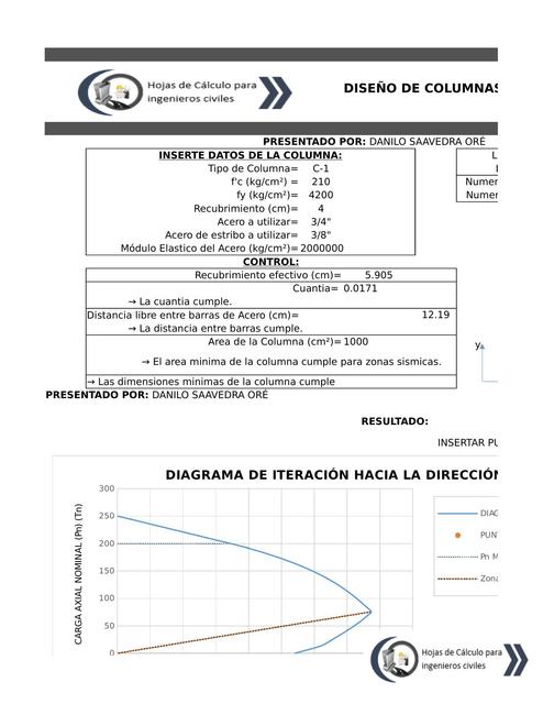 Excel para el Calculo de Acero en Columnas | hermitaño villanueva aburto | uDocz