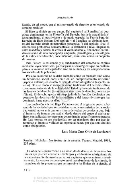 RESCHER NICHOLAS Los limites de la ciencia Tecnos | JulioPalacios | uDocz