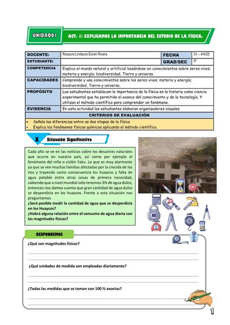 5 ACT 1 CYT U1 | Rosaura Duran Rivera | uDocz