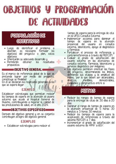 Objetivos y Programación de actividades | Antonella Rivadeneyra Ramirez | uDocz