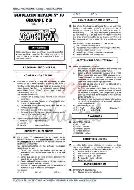 SIM B REPASO 10 | DANIEL | uDocz