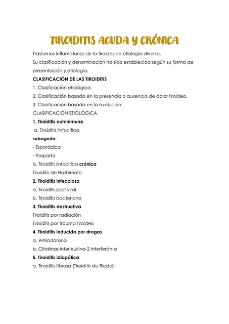 Tiroiditis Aguda y Crónica | Dr. Castro | uDocz
