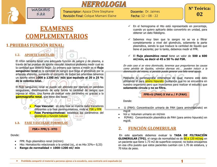 EXAMENES COMPLEMENTARIOS | Lily | uDocz