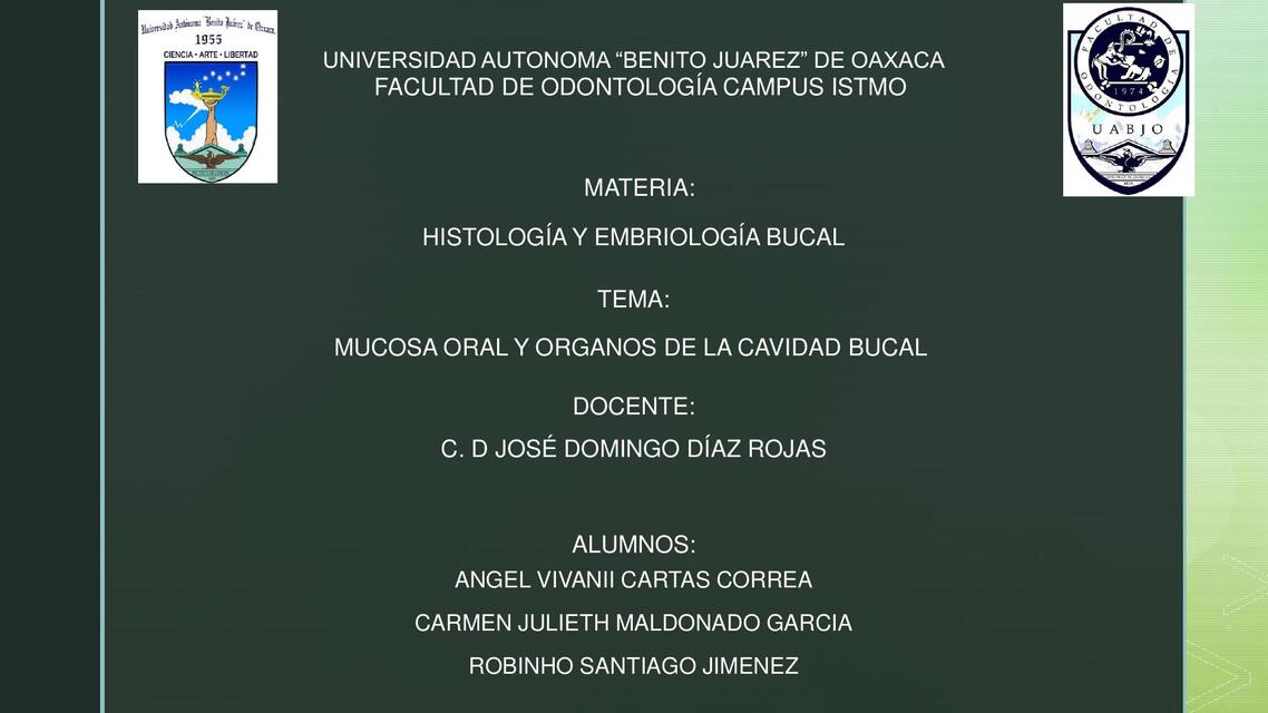 MUCOSA ORAL | Robinho Santiago | uDocz