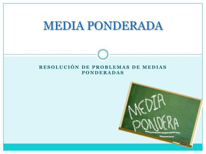 MEDIA PONDERADA | SSM | uDocz