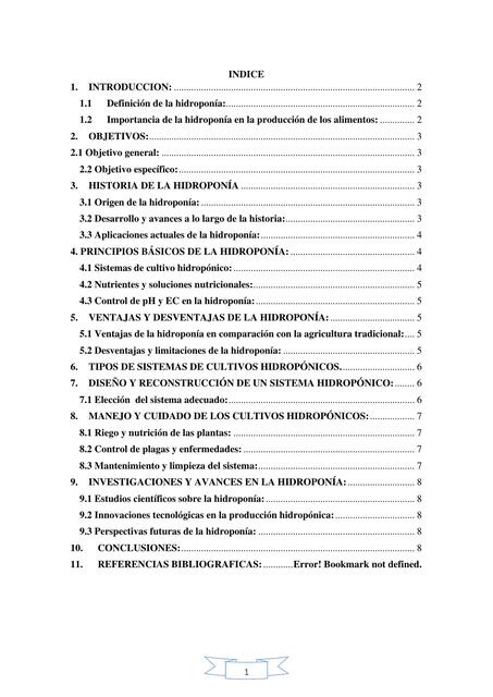 HIDROPONIA nutricion OFICIAL | Deysi | uDocz