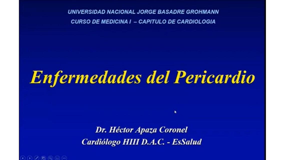 TEMA 46 Enfermedades del pericardio completo | Rossy Perca | uDocz
