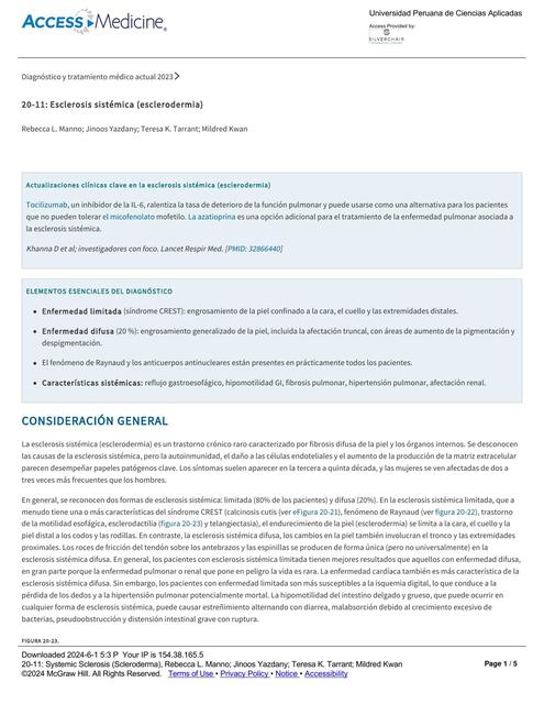 20 11 Systemic Sclerosis Scleroderma 3 | Sergio Vasquez | uDocz