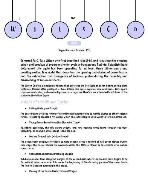 CICLO DE WYLSON | Dani | uDocz