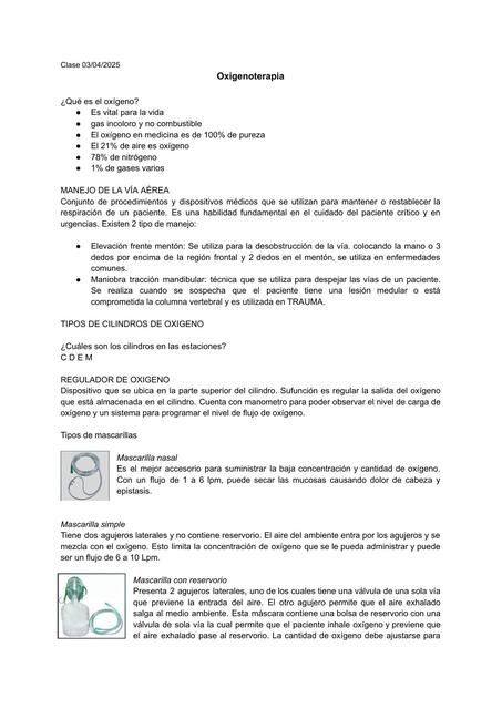 Oxigenoterapia | Karol | uDocz