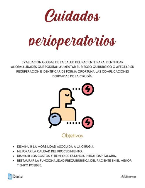 Cuidados perioperatorios | C Altamirano, MD | uDocz