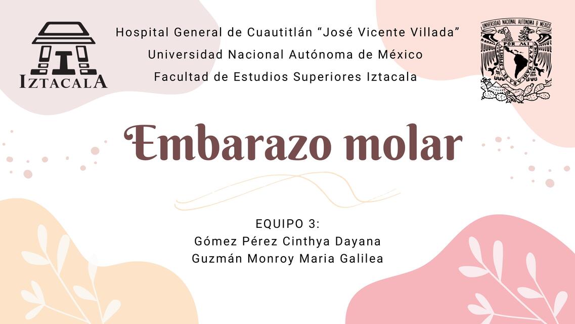 Embarazo Molar | Sarahi | uDocz