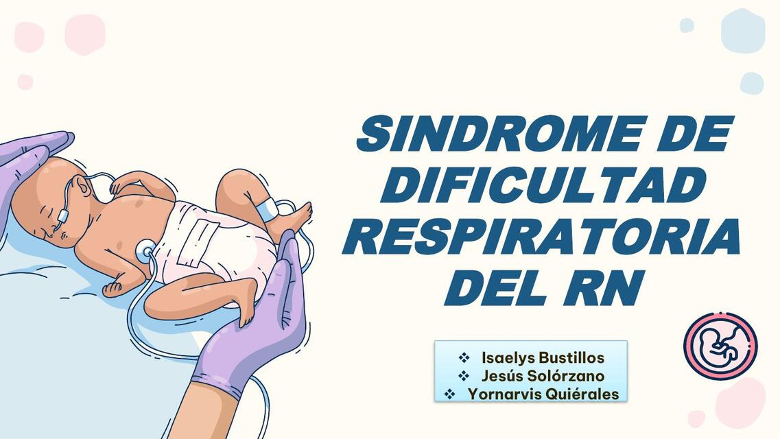 Sindrome De Dificultad Respiratoria Del Rn 1 Elizabeth Udocz