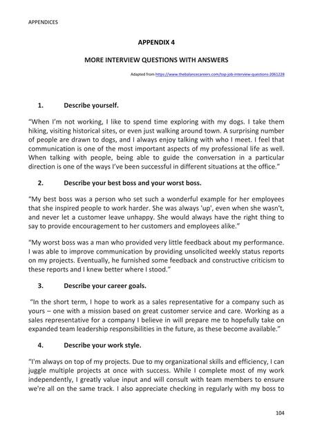 MORE INTERVIEW QUESTIONS WITH ANSWERS | sofitaisdev | uDocz