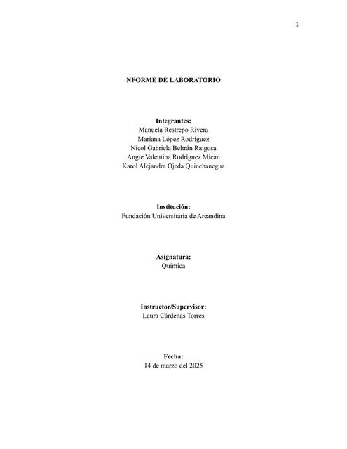 Laboratorio De Quimica Angie Valentina Udocz