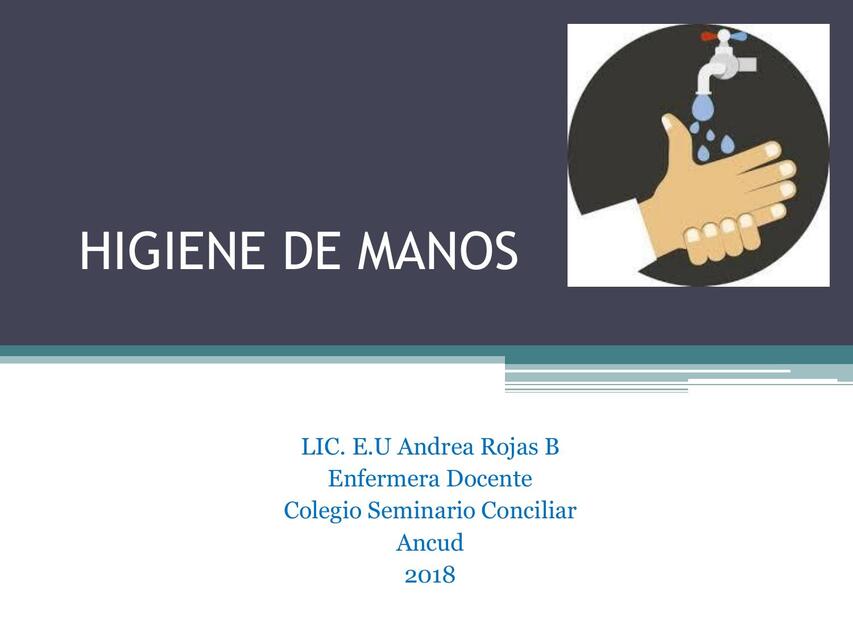 NORMA HIGIENE DE MANOS | MARIA ANDREA ROJAS BAHAMONDE | uDocz