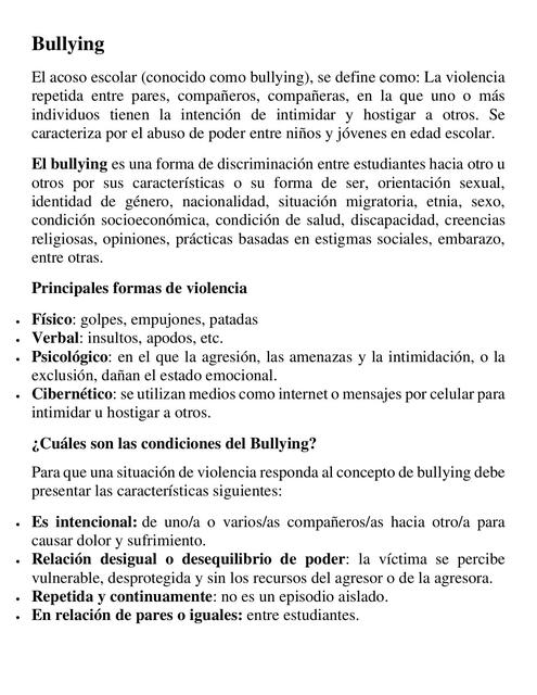 Bullying | daniel perez | uDocz