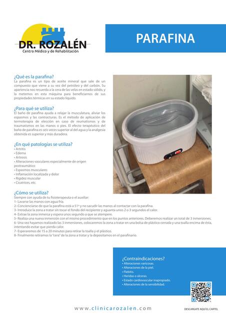 Parafina | Terapia buena | uDocz
