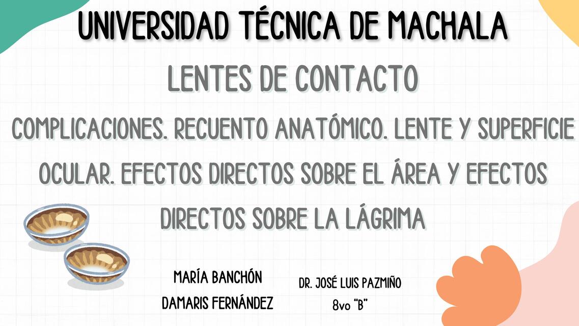 TEMA 15 LENTES DE CONTACTO | Damaris | uDocz