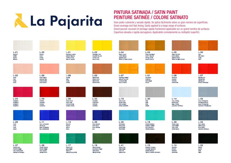 carta colores pintura satinada la pajarita 1 | Alexis | uDocz