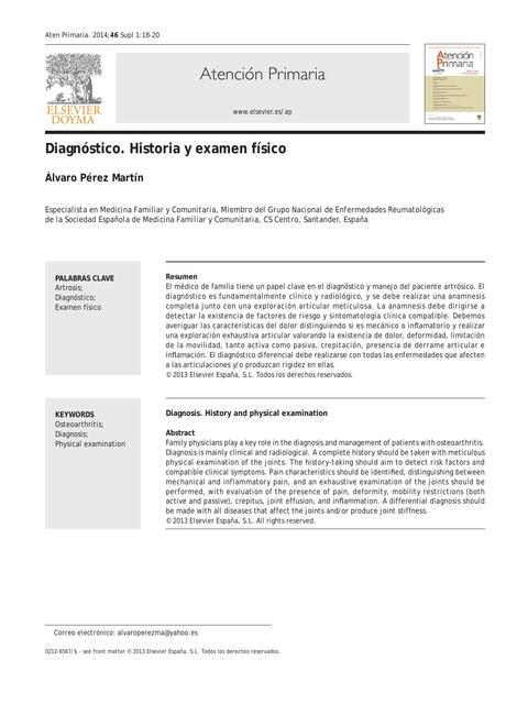 Diagnosis History and physical examination | WILFREDO ALDAHIR | uDocz